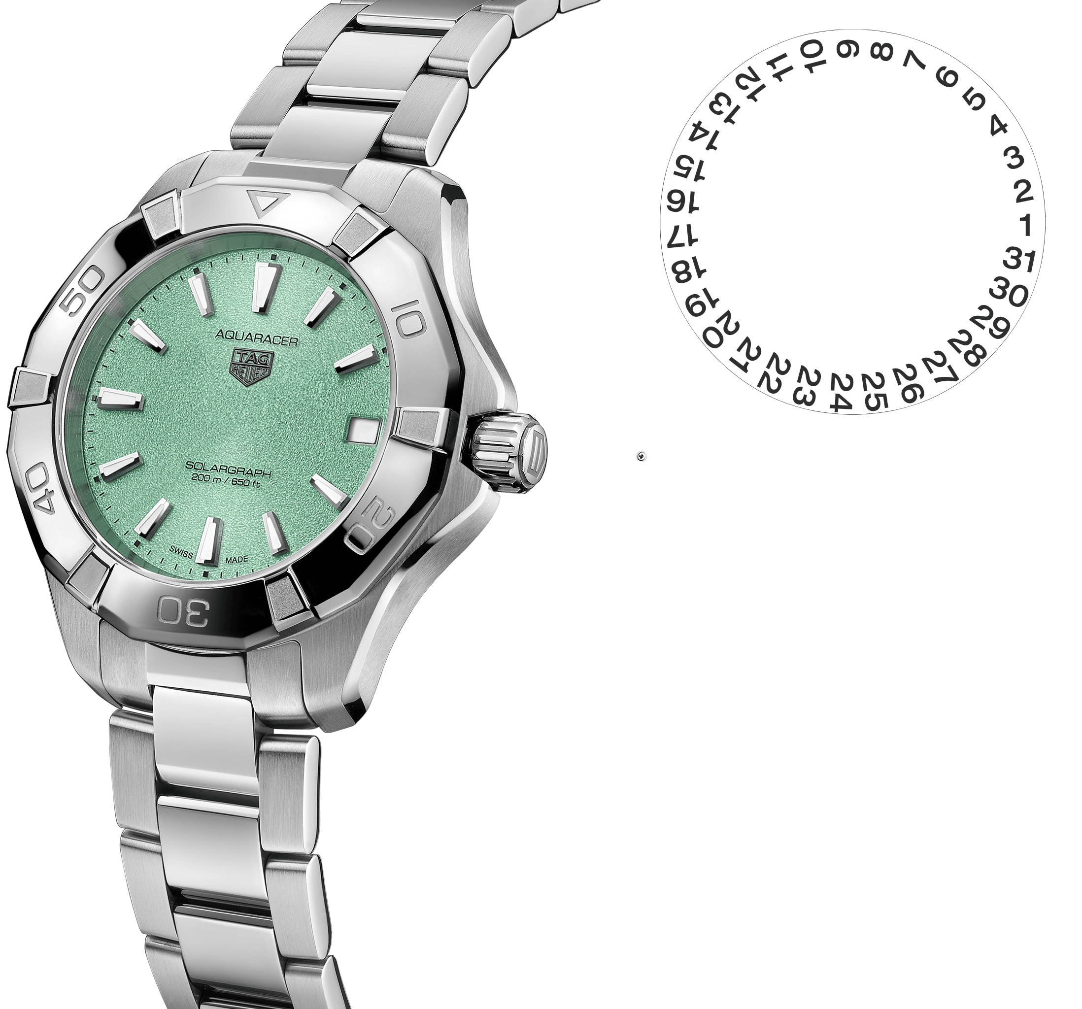 TAG Heuer Aquaracer Professional 200 Solargraph - Steel - 34 mm | TAG ...