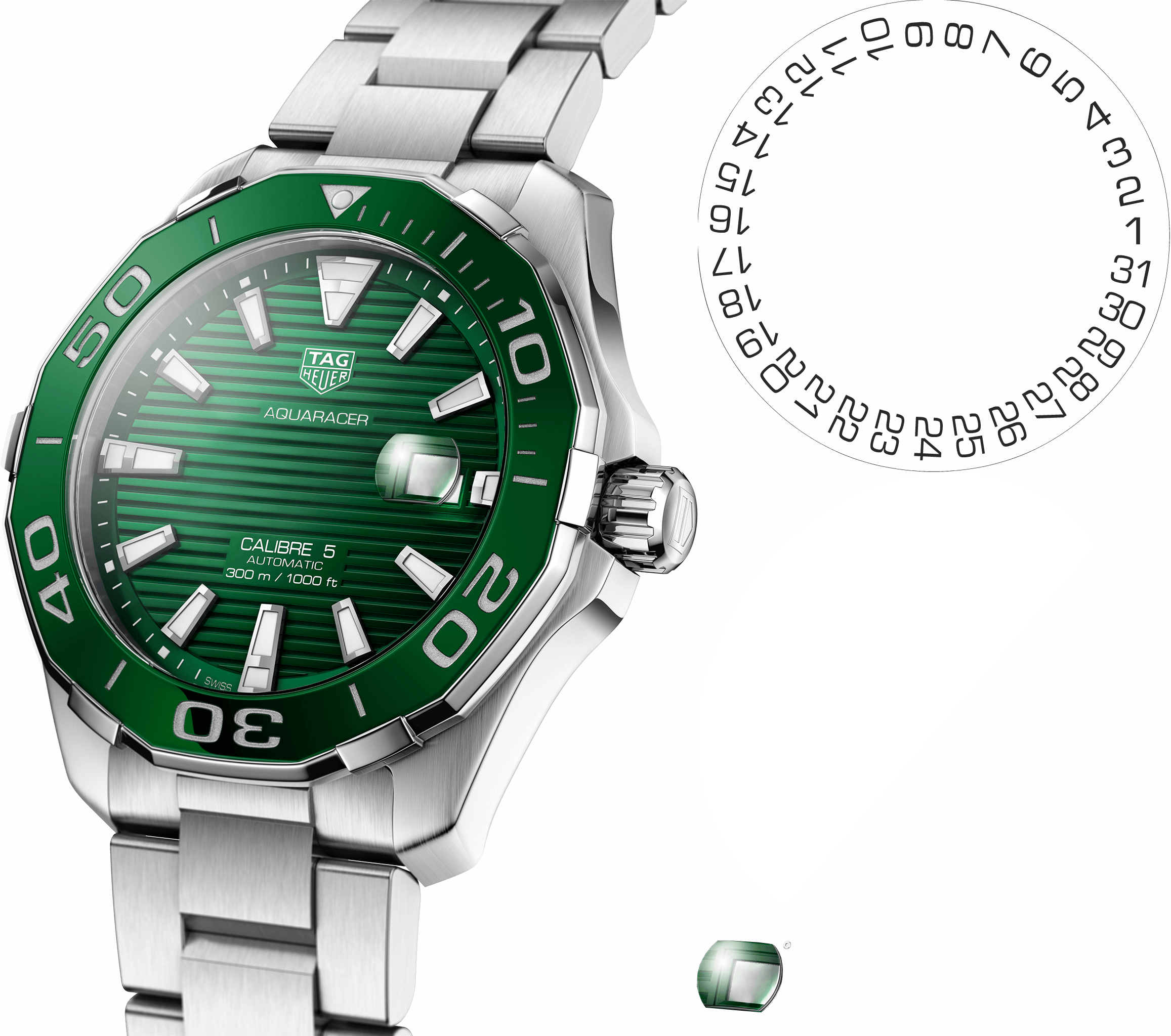 TAG Heuer Aquaracer（竞潜系列）腕表 Calibre 5自动机芯 男士 43 mm - WAY201S.BA0927