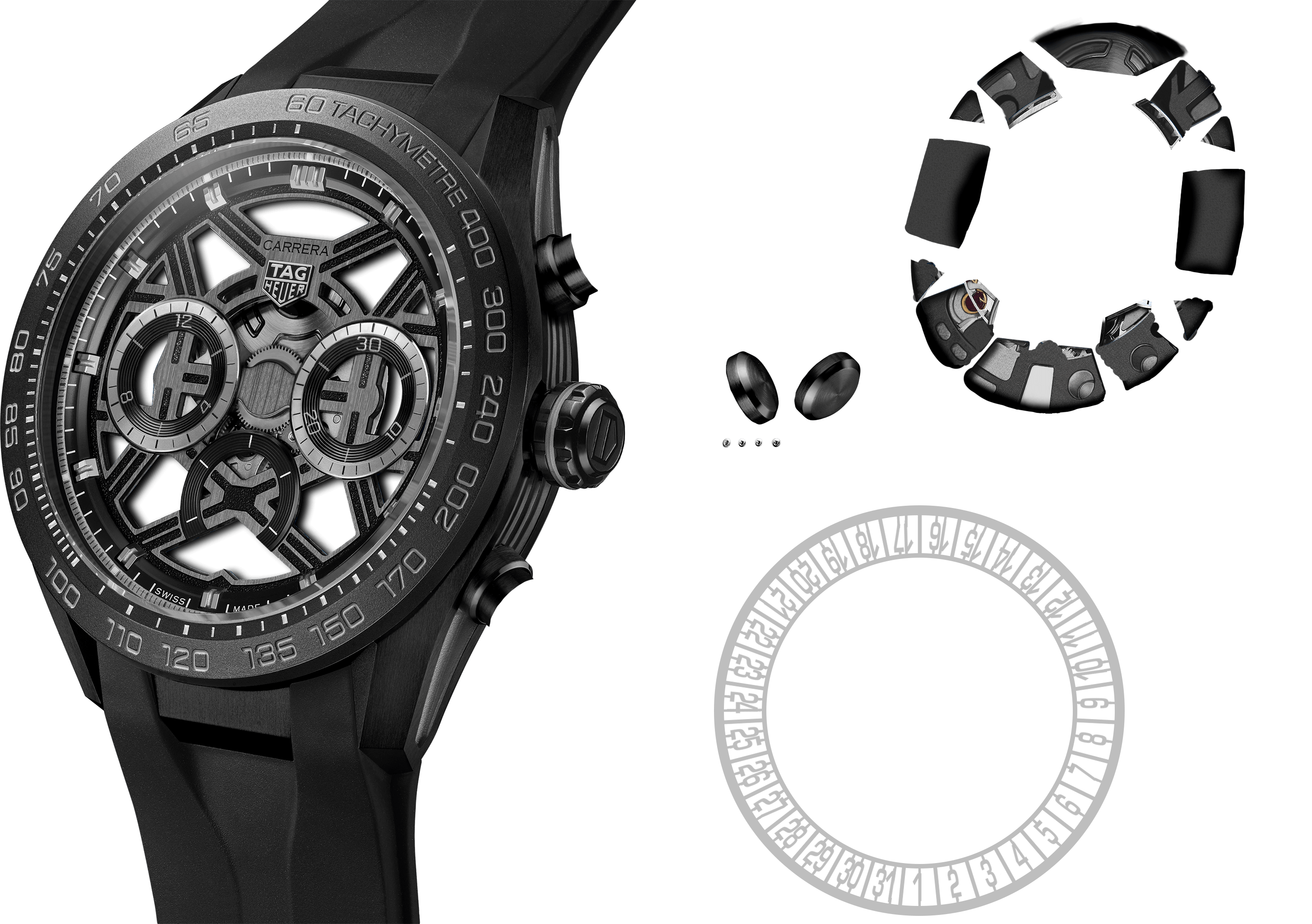 TAG Heuer Carrera TH20-00 Accessorio 44 mm - CBU2080.FT6272