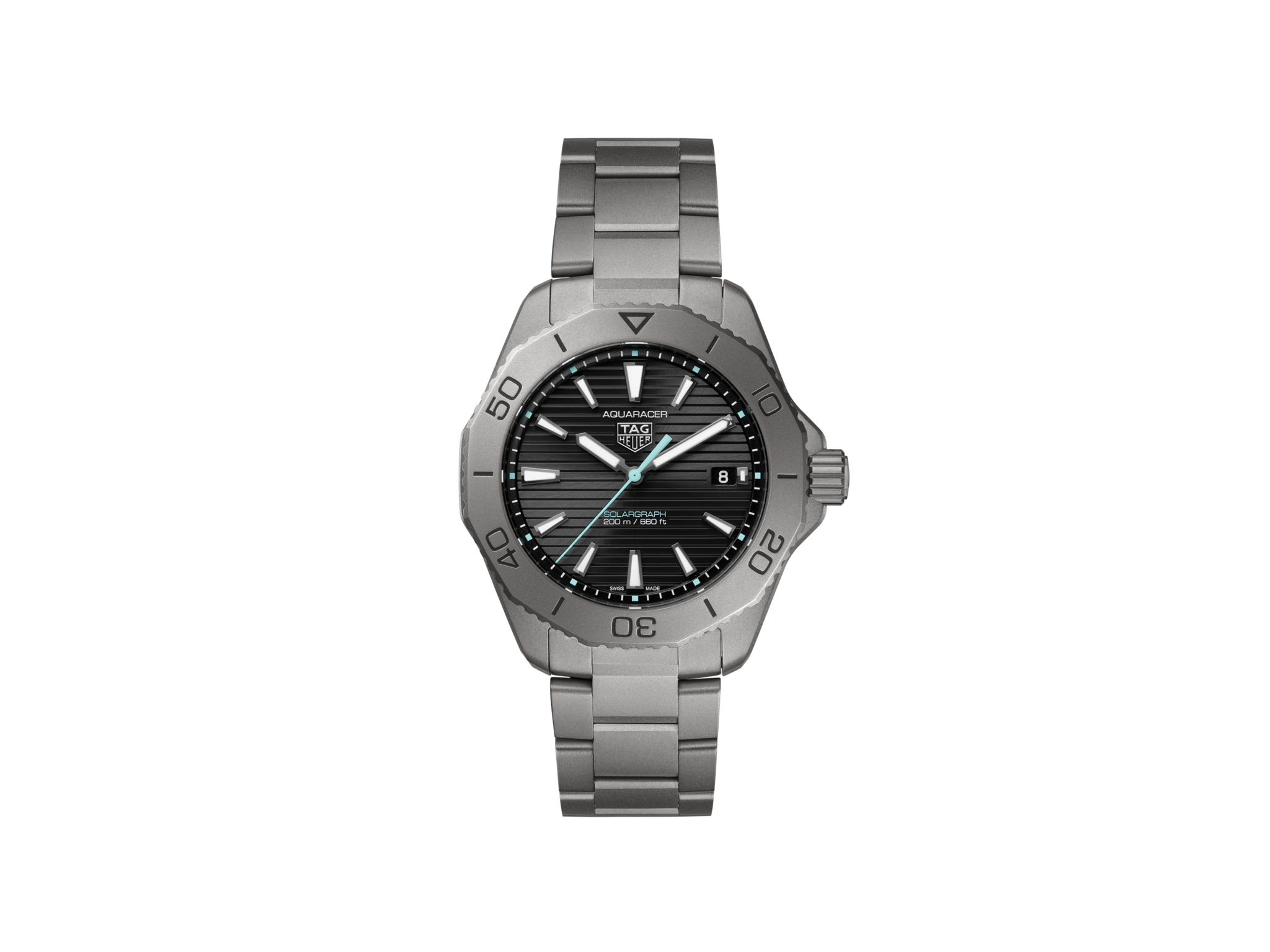 TAG Heuer Aquaracer Professional 200 Solargraph - Titanium - 40 mm ...