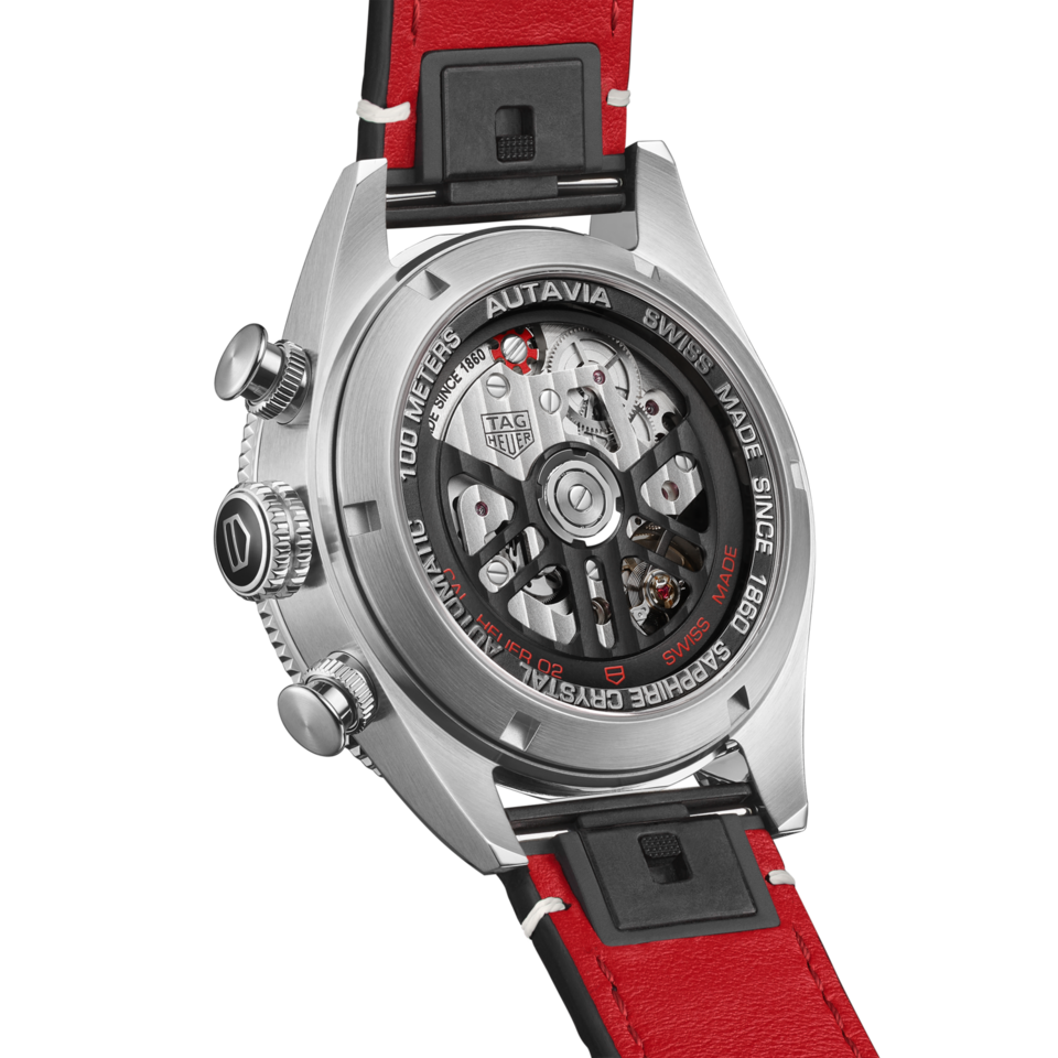 TAG Heuer Autavia（Autavia系列）飞返计时码表 Calibre Heuer 02 COSC 飞返机芯 男士 42 mm - CBE511B.FC8279