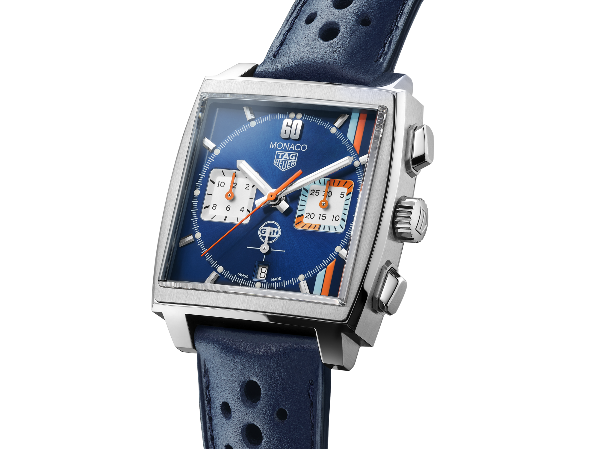 TAG Heuer泰格豪雅摩纳哥系列GULF特别款 Calibre Heuer 02机芯 男士 39 mm - CBL2115.FC6494