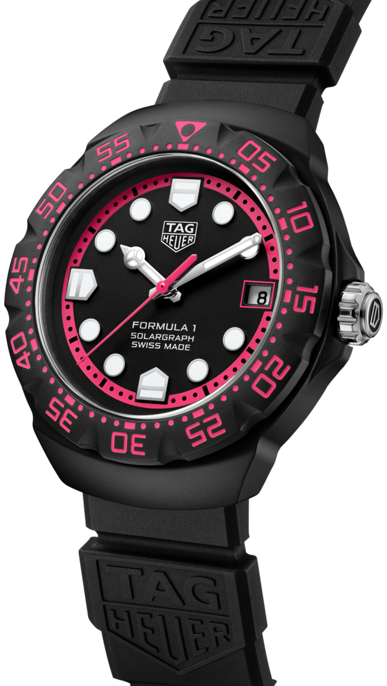 TAG Heuer Formula 1 Solargraph - Steel DLC - 38 mm | TAG Heuer