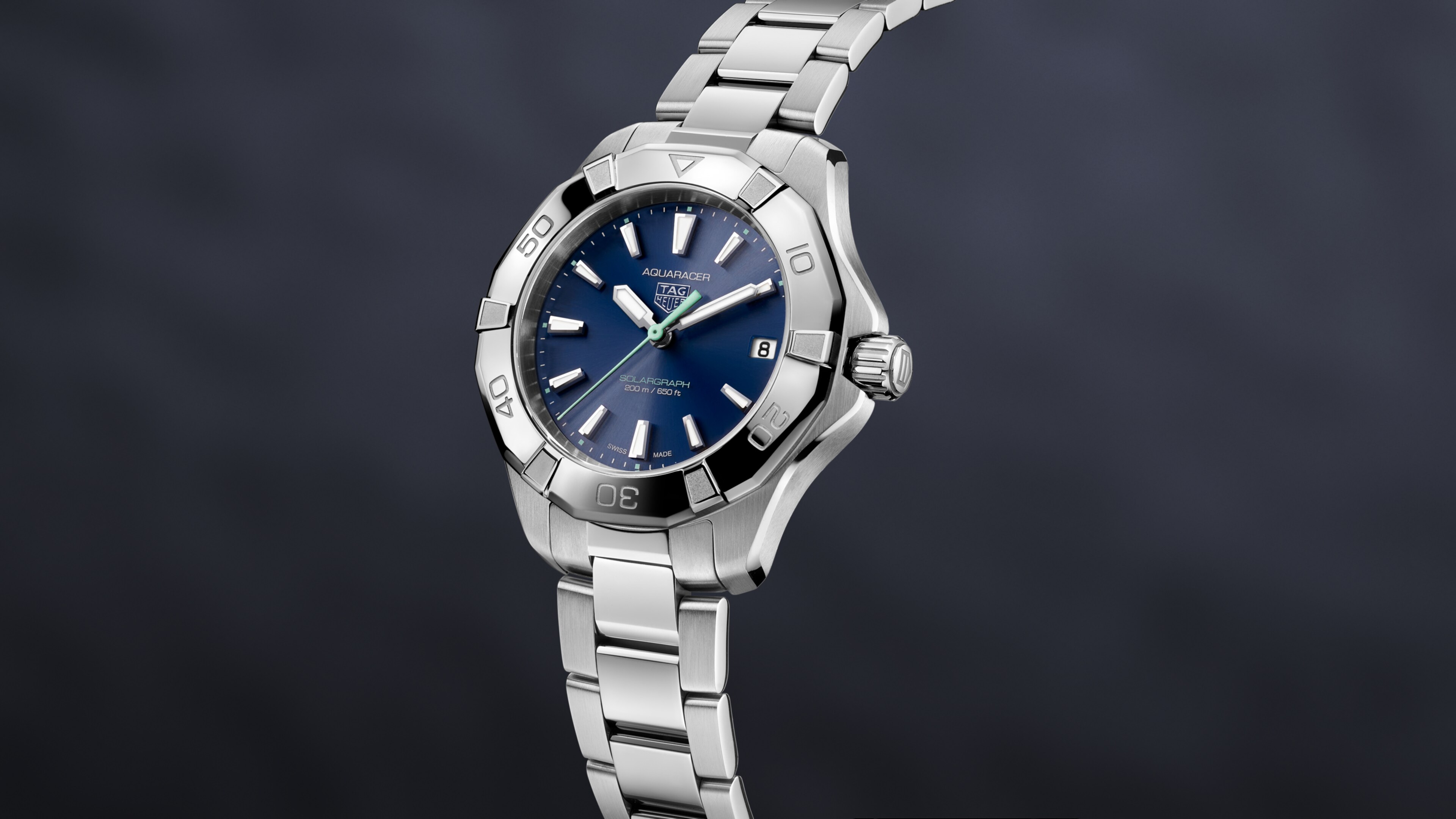 TAG Heuer Aquaracer PROFESSIONAL 200 SOLARGRAPH - Steel - 34 mm | TAG ...